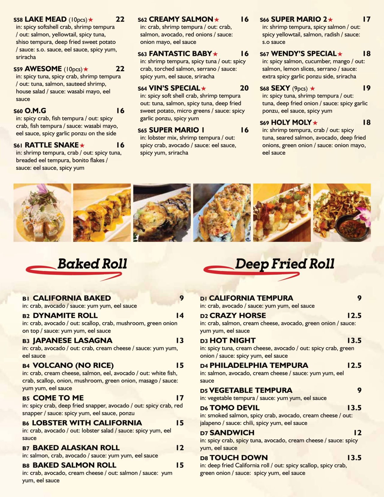 Menu - Yummy Grill & Sushi